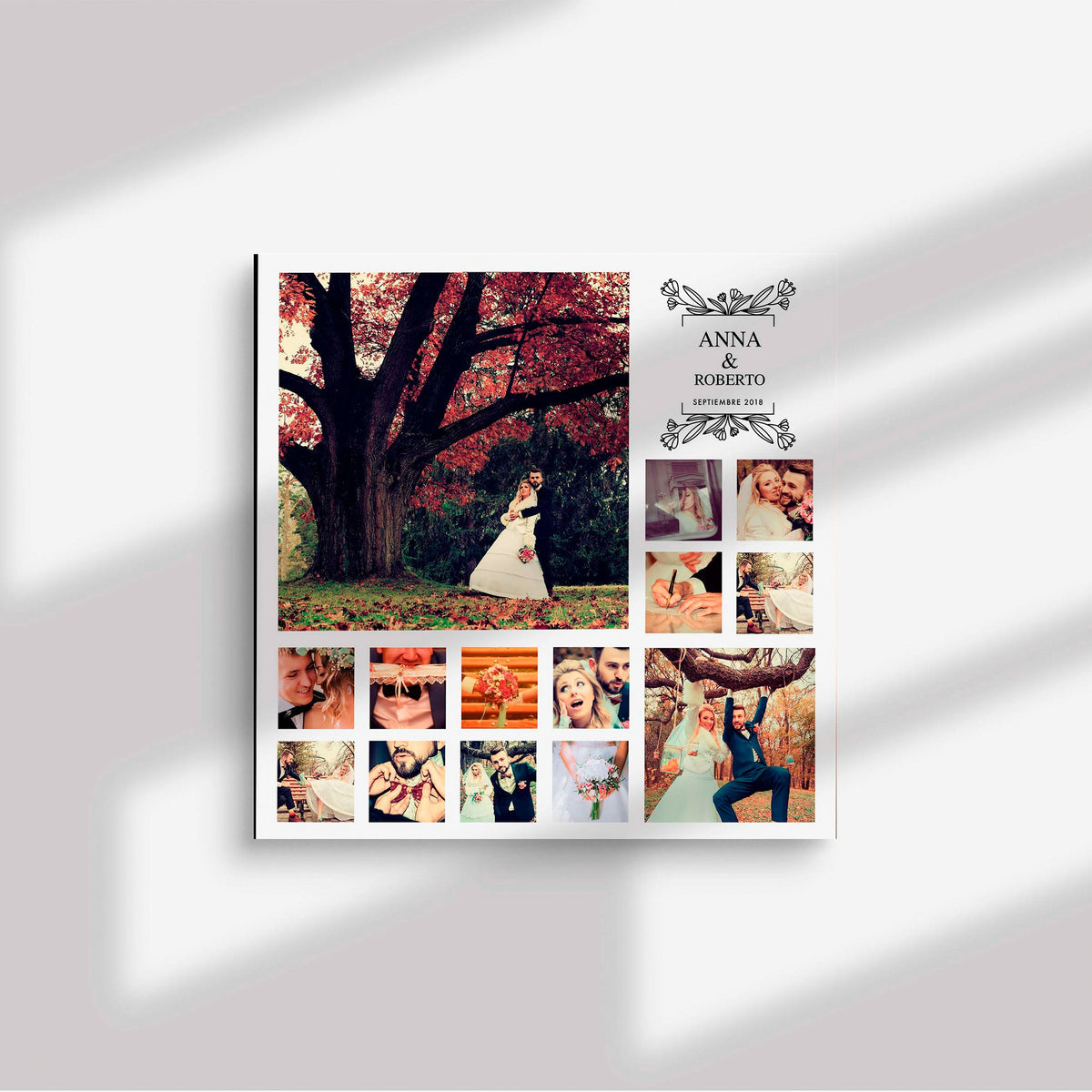 Collage Bastidor 30x30 Matrimonio – Snapshot Chile